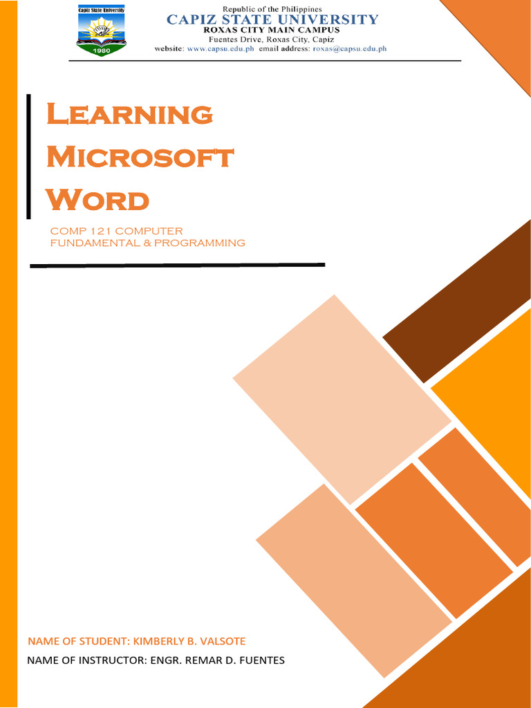 Microsoft Word Learning Guide for Students | PDF