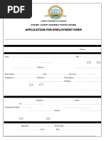 Application For Employment Form | PDF