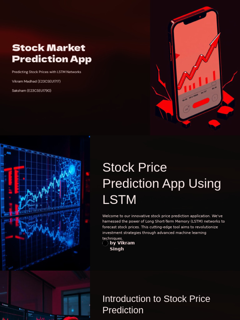 Stock Price Prediction App Using LSTM | PDF | Prediction | Usability