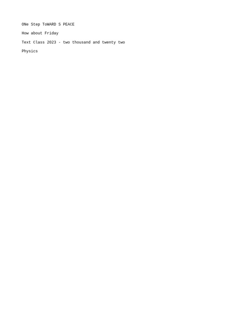 Class Note 2023 | PDF