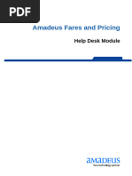 Amadeus Fares and Pricing Commands Guide | PDF