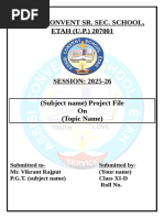 A4 Project File Format for Students | PDF