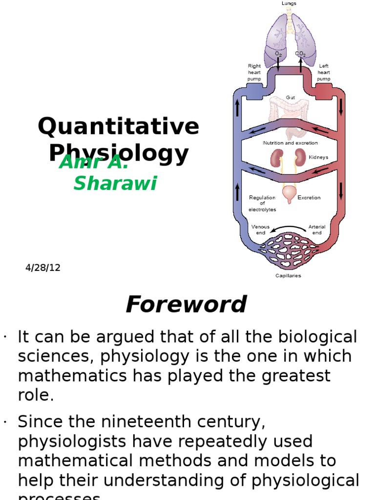 Quantitative Physiology Course Module Pdf Hormone Nervous System