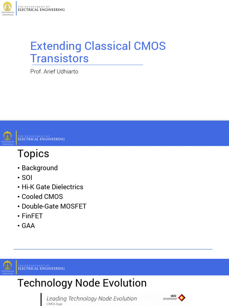Modul 5 Extending Classical Cmos Transistors 25 | PDF | Mosfet | Field ...