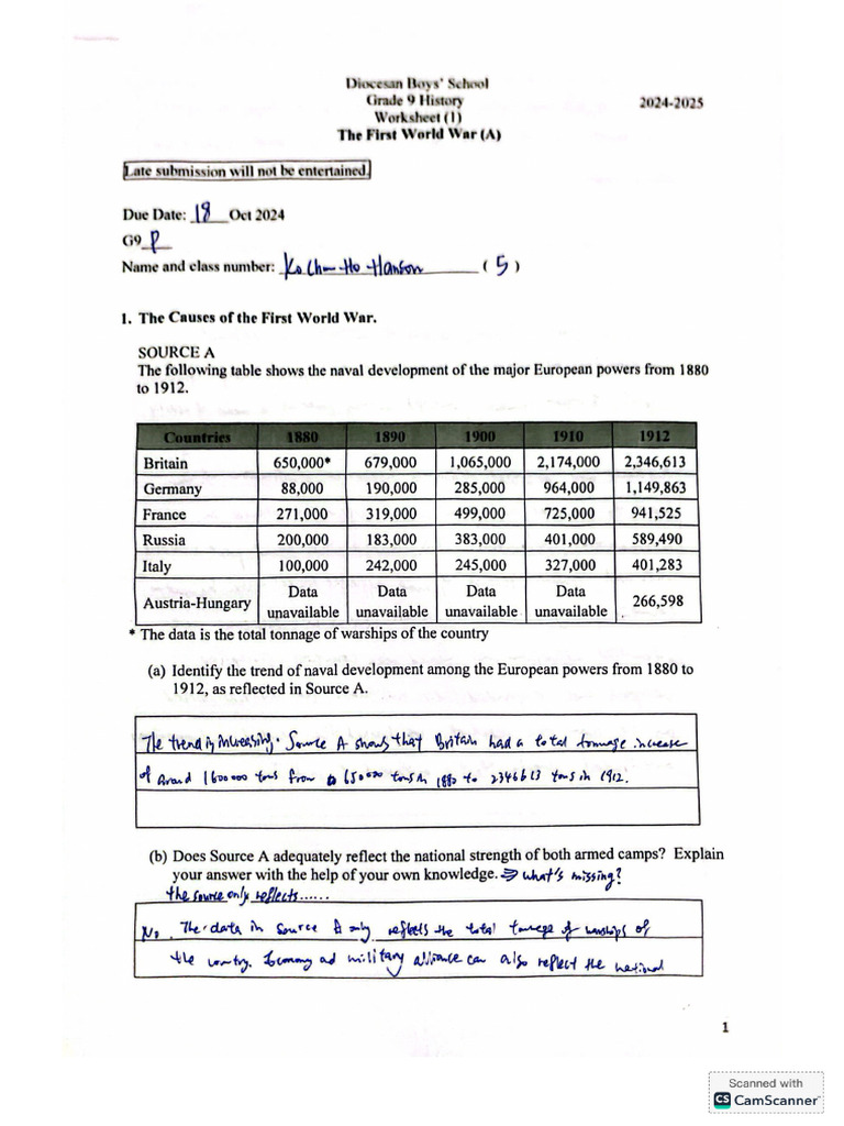 2425 HistWS1 9P05 | PDF