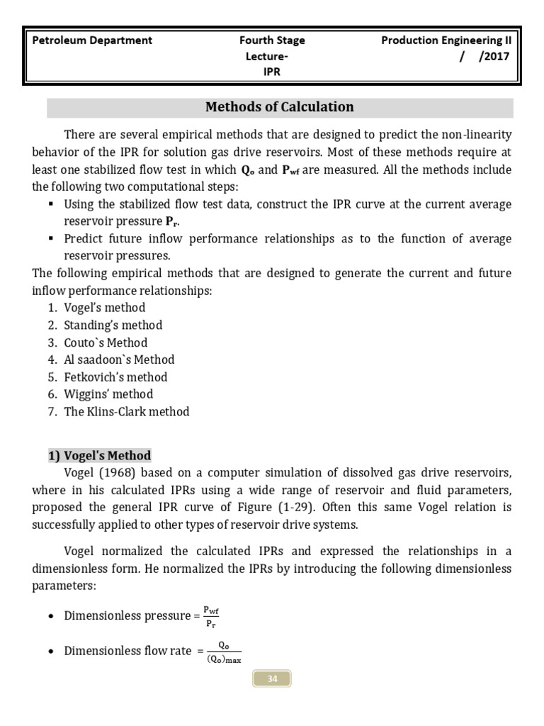 Method of Calculation | PDF | Petroleum Reservoir | Pressure