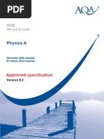 OCR A Level Physics A Specification | PDF | Learning | Physics