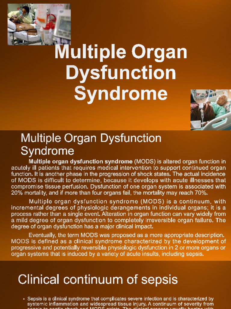 Multiple Organ Dysfunction Syndrome | PDF