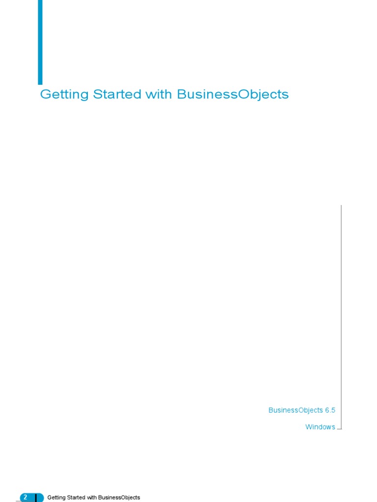 Business Objects Gettingstarted | PDF | Documentation | Internet