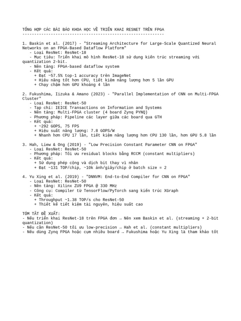 TongHop ResNet FPGA | PDF