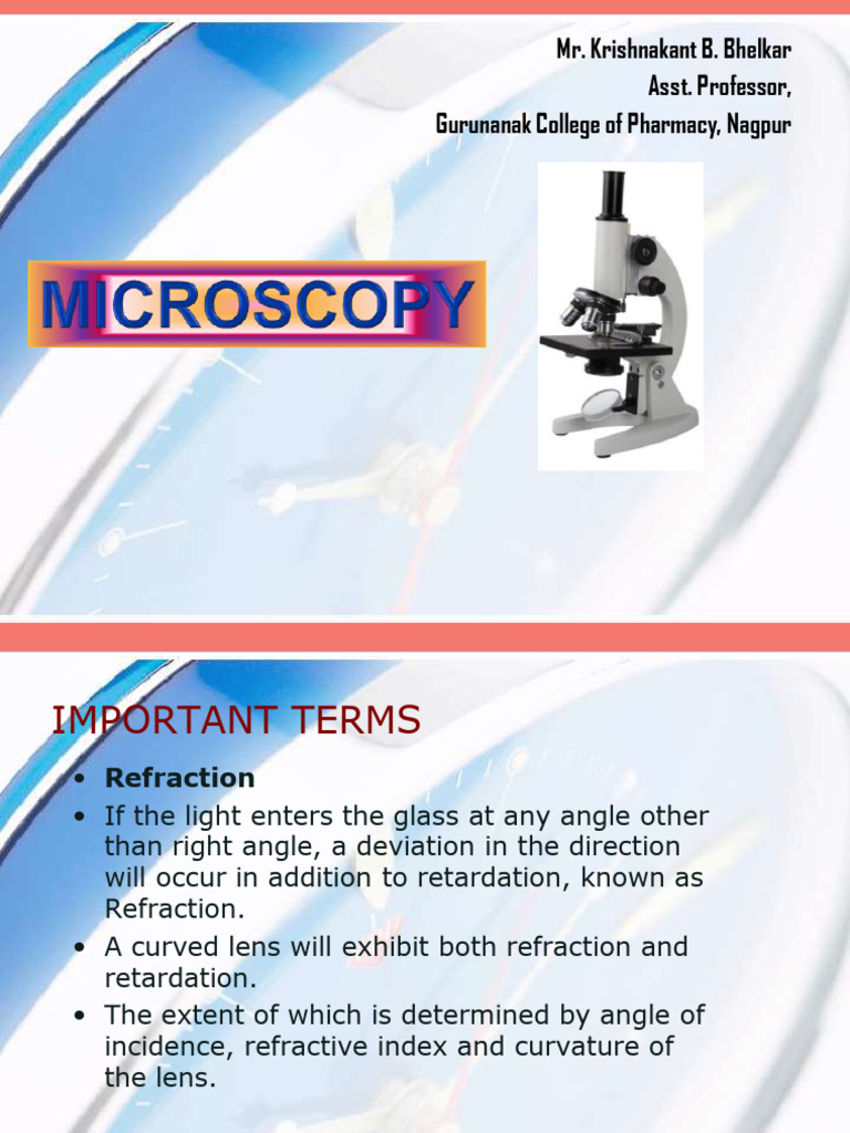 Microscopy Techniques in Microbiology | PDF | Microscope | Electron ...