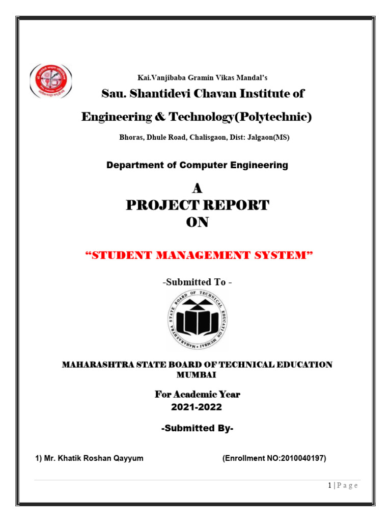 Student Managment Sytem Roshan and Sunil | PDF | Python (Programming Language) | Computer ...