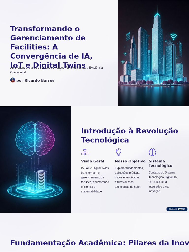 Transformando-o-Gerenciamento-de-Facilities-A-Convergencia-de-IA-IoT-e-Digital-Twins | PDF ...