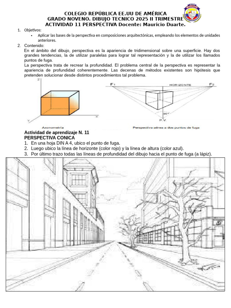 Guia 11 Perspectiva. | PDF