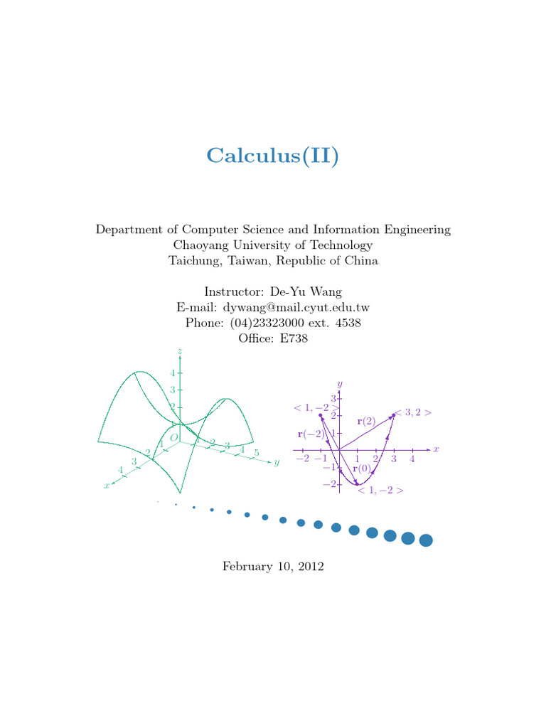 Calculus 2 | PDF | Derivative | Integral