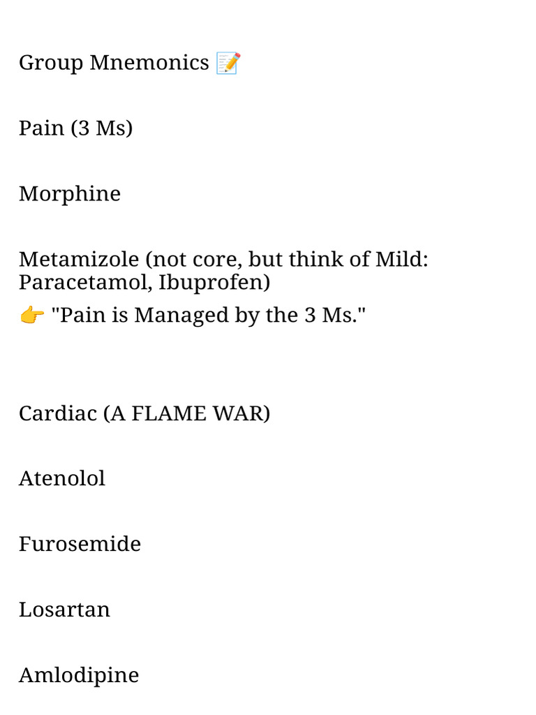 Diabetes Mnemonic: MIG Insulin | PDF