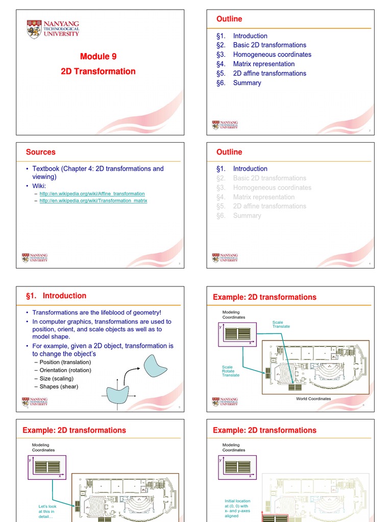 2D Transformation 2D Transformation 2D Transformation 2D Transformation | PDF | 2 D Computer ...