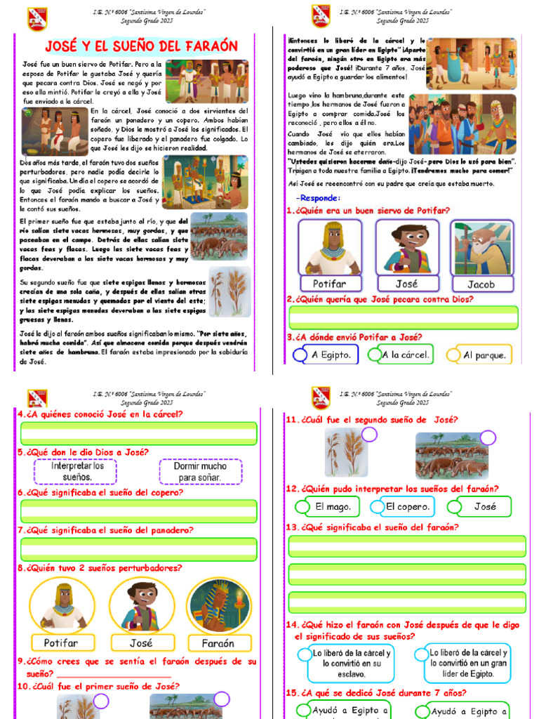 Ficha de Religion 11 de Setiembre | PDF