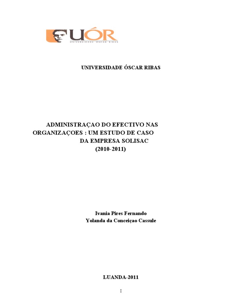 UNIVERSIDADE ÓSCAR RIBAS Trabalho Final | PDF | Motivação | Motivacional
