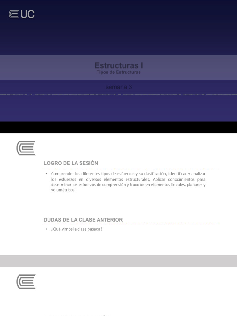 Estructuras 1 - Sesion 3 | PDF | Doblar | Viga (Estructura)