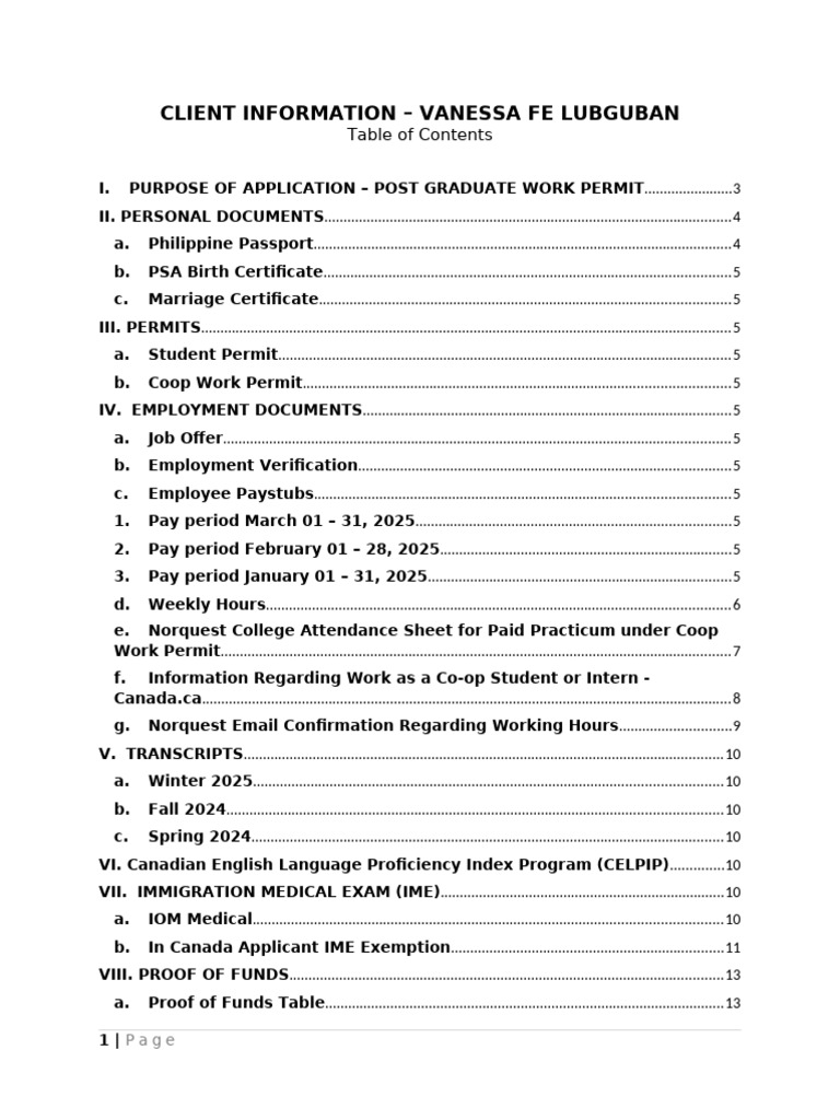 Post Graduate Work Permit Application Guide | PDF | Government And ...