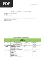 Planificare Calendaristica Clasa Pregatitoare 2024-2025 | PDF