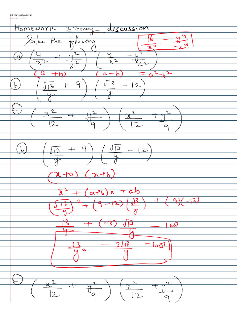 29 May Polynomial (IDENTITIES) | PDF