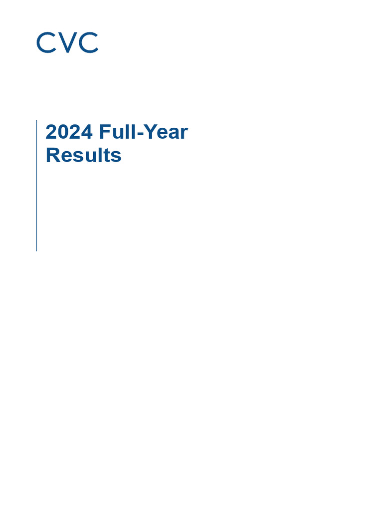 CVC 2024 Full Year Results Analyst Call Transcript | PDF | Private ...