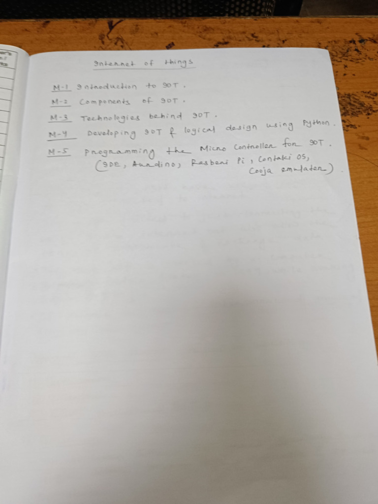 Iot Notes | PDF