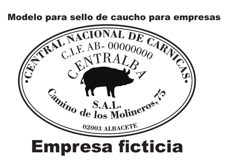 Modelo Sello de Caucho para Empresas | PDF
