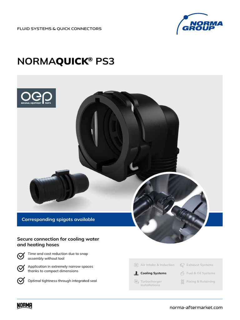 NORMAQUICK® PS3 Connector Overview | PDF | Tap (Valve) | Mechanical ...