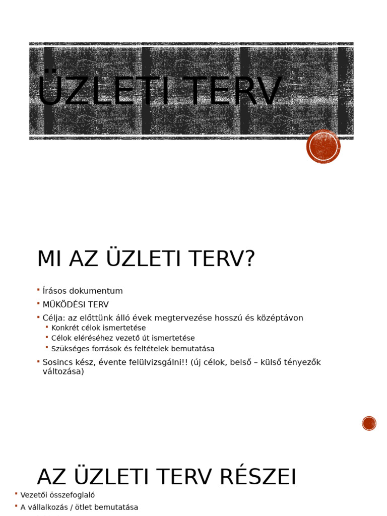 Üzleti Terv | PDF