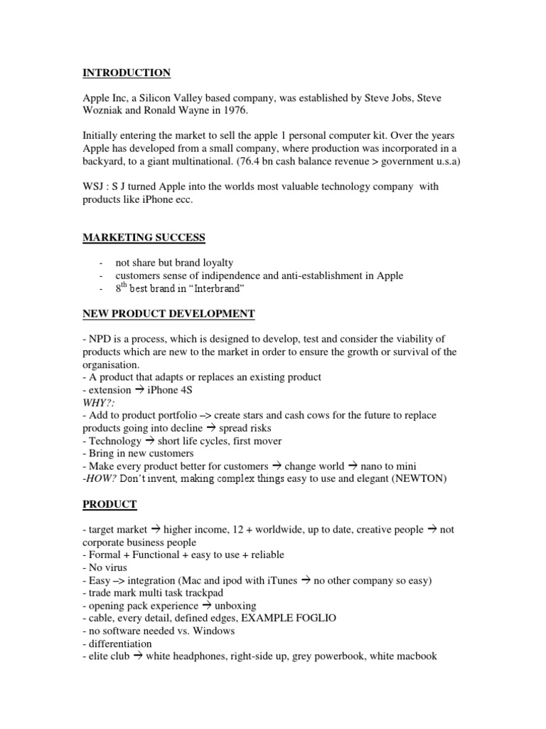 Apple Essay Plan | PDF | Apple Inc. | Steve Jobs