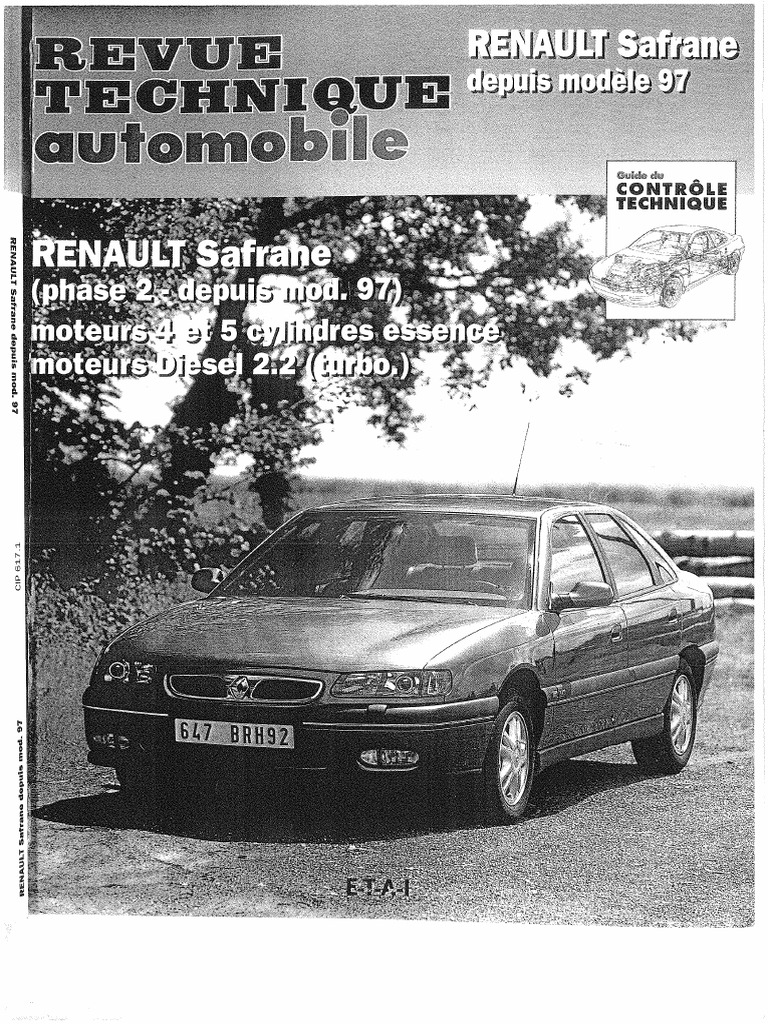 Renault Safrane Phase II Deel I | PDF