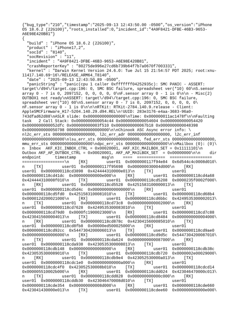 Crash Log 16 Pro Max | PDF | Computer Engineering | Software