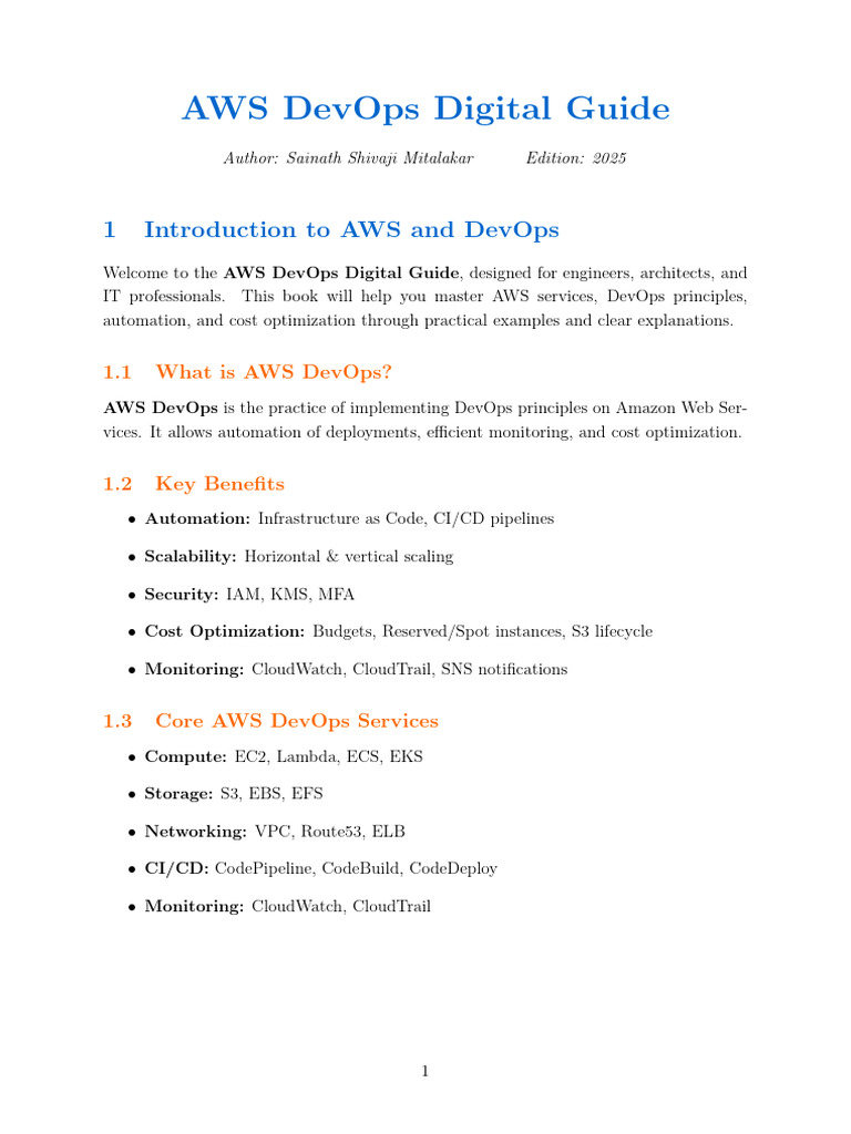 AWS DevOps Handbook | PDF | Computer Engineering | Computer Science