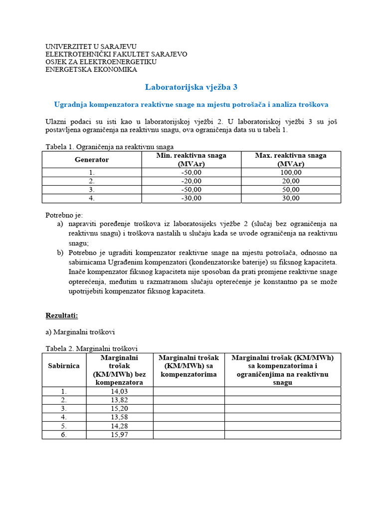 Laboratorjska Vjezba 3 | PDF