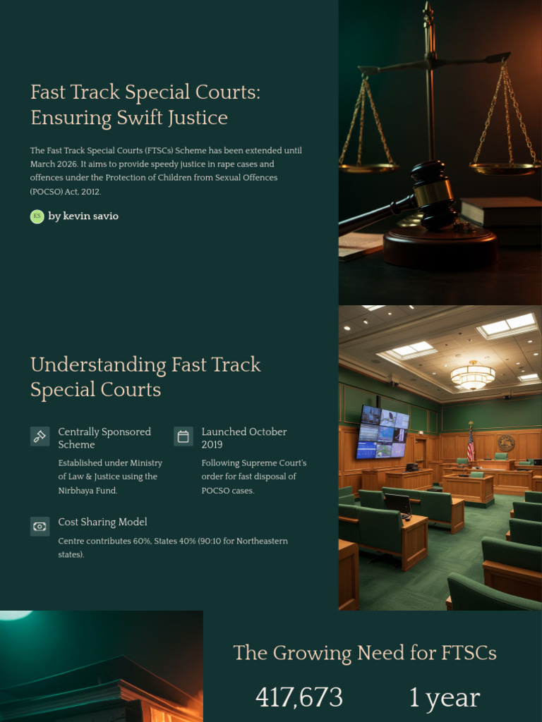 Fast Track Special Courts Ensuring Swift Justice | PDF | Sex Crimes ...