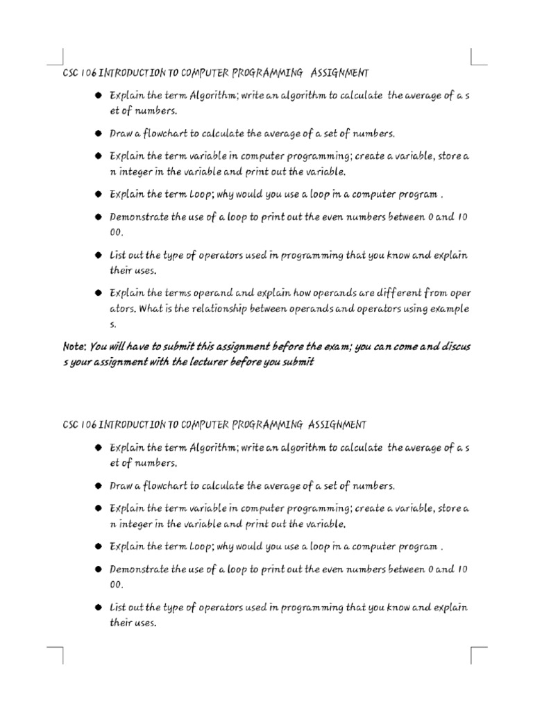 CSC 106 Introduction To Computer Programming Assignment - Phoenix | PDF