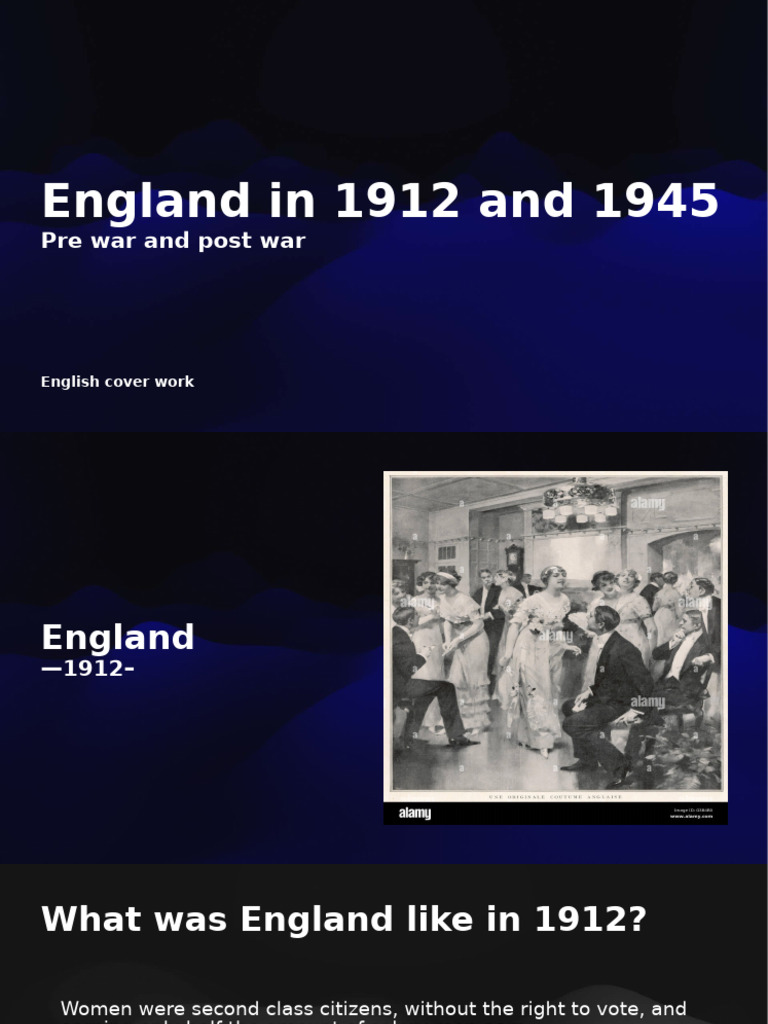 England in 1912 and 1945 | PDF | Burial | Suffragette