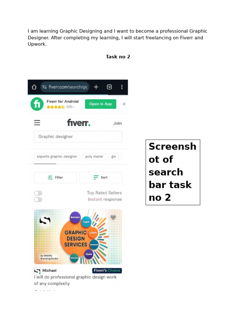Screensh Ot of Search Bar Task No2 | PDF