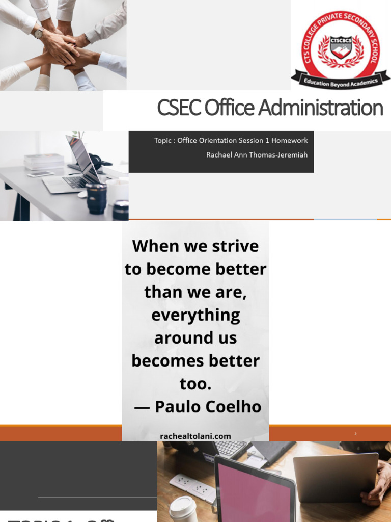 CSEC OA Topic 1 Session 1 Homework | PDF