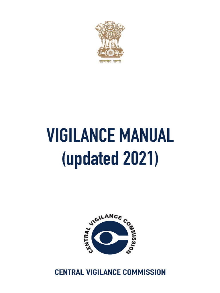 Vigilance Manual Update 2021 | PDF | Corruption