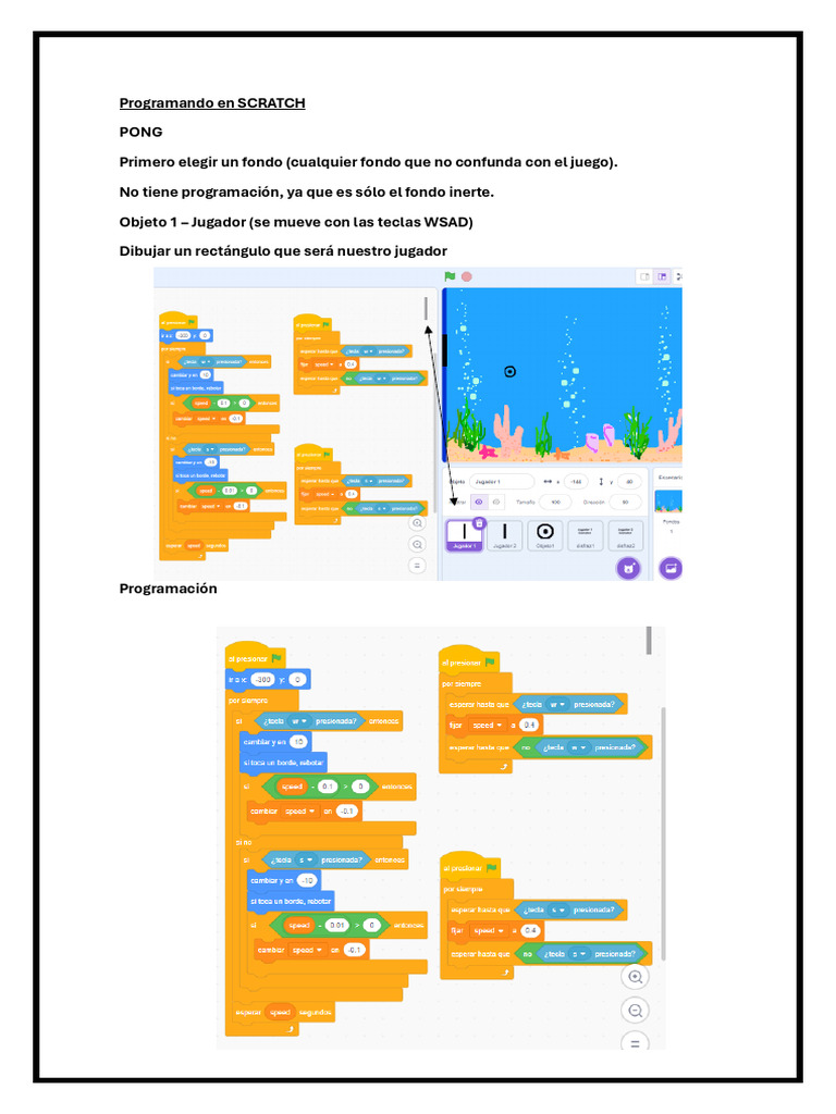 Programando en SCRATCH - Pong_010540 | PDF