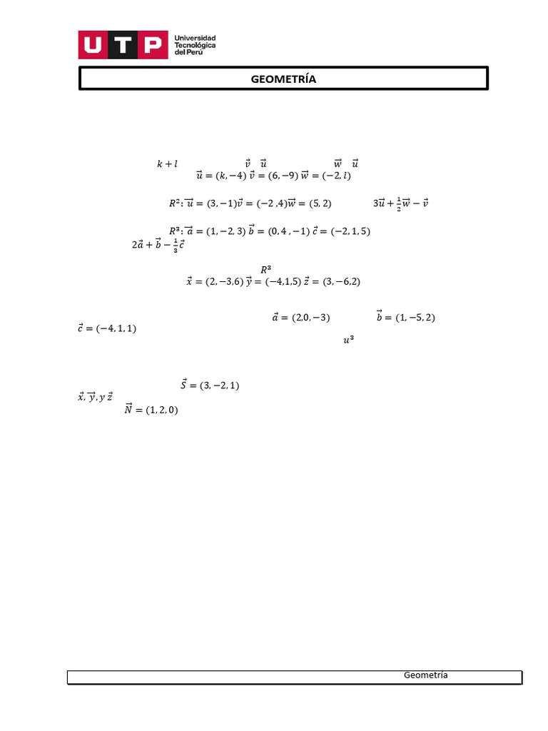 Sesion Integradora - Pc02 - 2025 - Sem11 | PDF | Vector Euclidiano ...