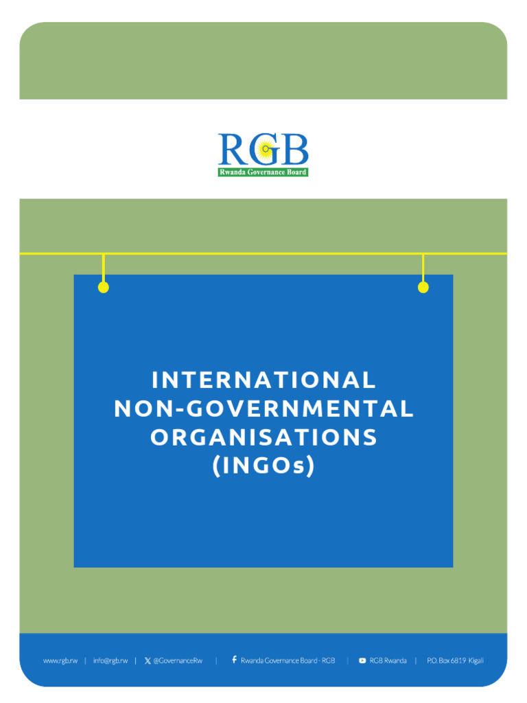 INGO Registration and Renewal Guidelines | PDF | Identity Document