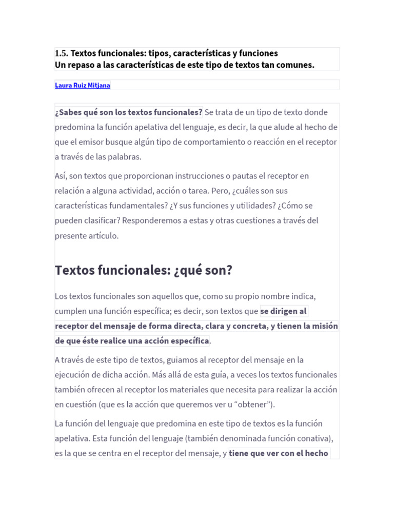 1.3. Textos Funcionales | PDF | Comunicación