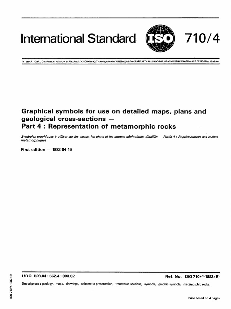 ISO 710-4-1982 Graphical Symbols For Use On Detailed Maps, Plans and ...