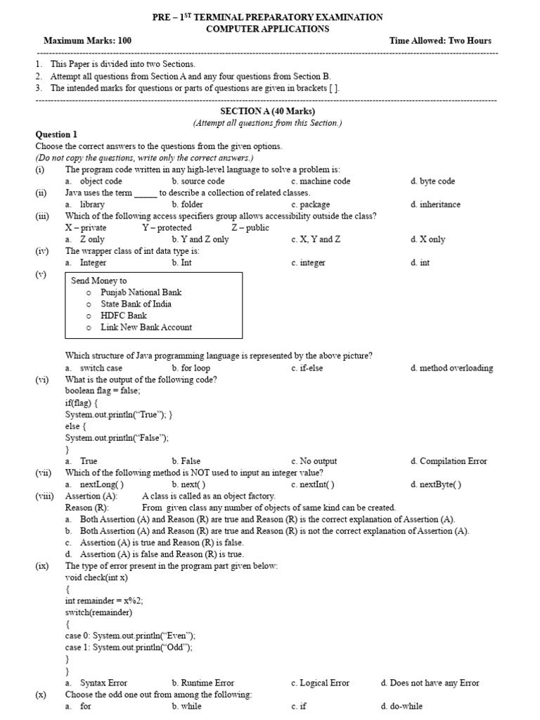 Class 10 CTA | PDF | Integer (Computer Science) | Data Type