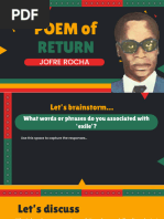 Poem of Return 2023 Updated Poem Analysis For Grade 12 English Home ...